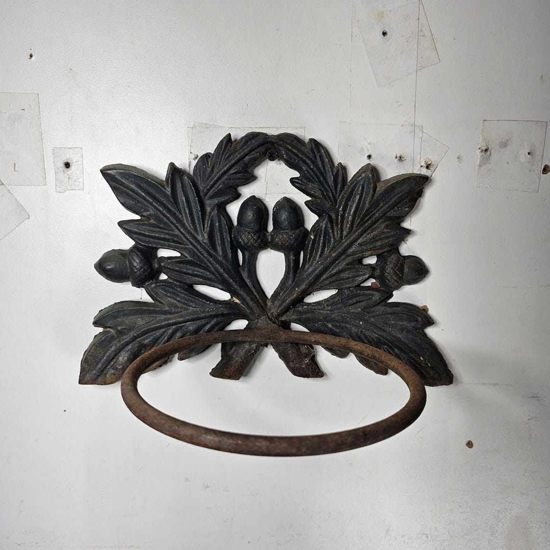 Victorian Style Cast Iron Wall Planter Oak Branch and Acorn Design - Etsy