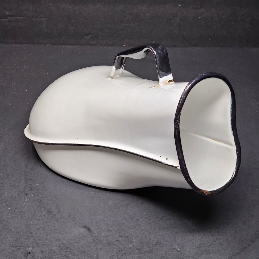 Vintage Jones White Enamel Ware Female Urinal - Etsy