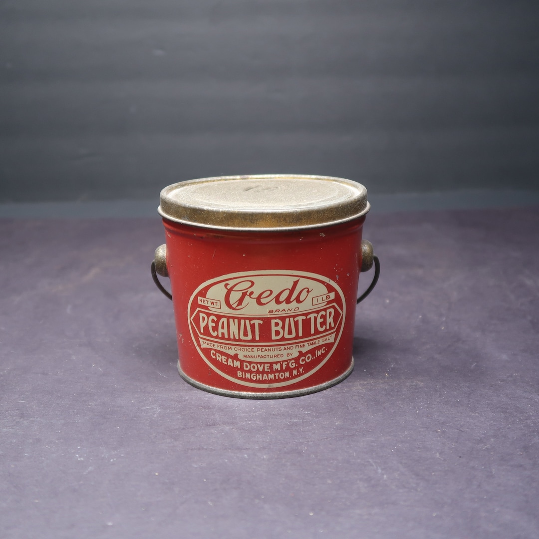 Credo Brand Peanut Butter 1 Lb. Tin Pail Cream Dove Mfg. Co Inc ...