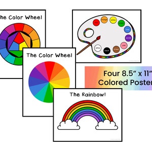 Color Theory Worksheets, Coloring Pages and Activities for Kids - Etsy