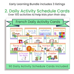 French Learning Bundle - Calendar Cards and Learning Flashcards ...