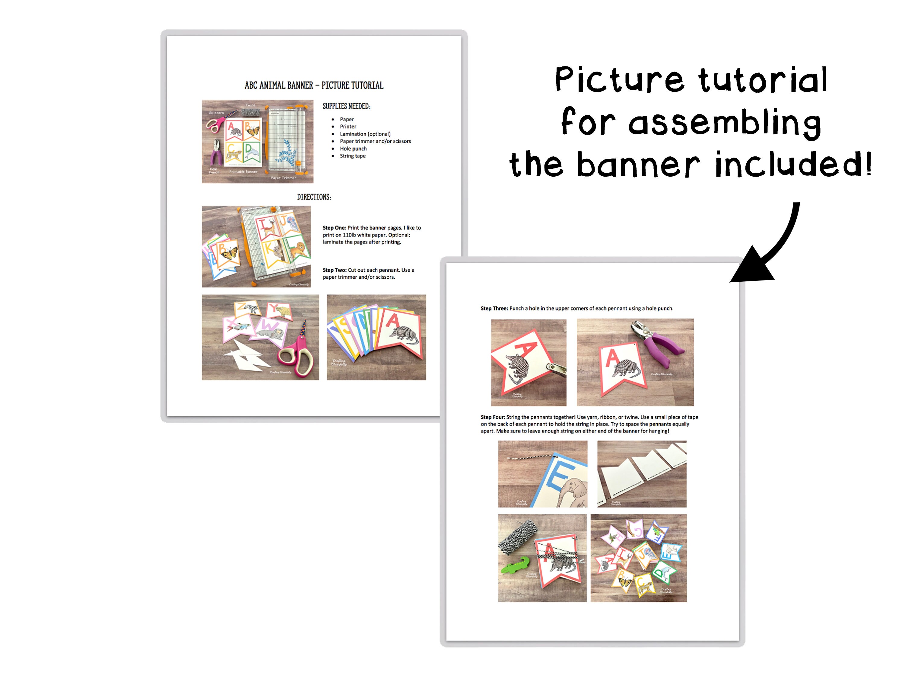 ABC Animal Banner Printable Alphabet Banner Instant Digital Download - Etsy