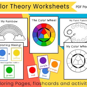Color Theory Worksheets, Coloring Pages and Activities for Kids - Etsy