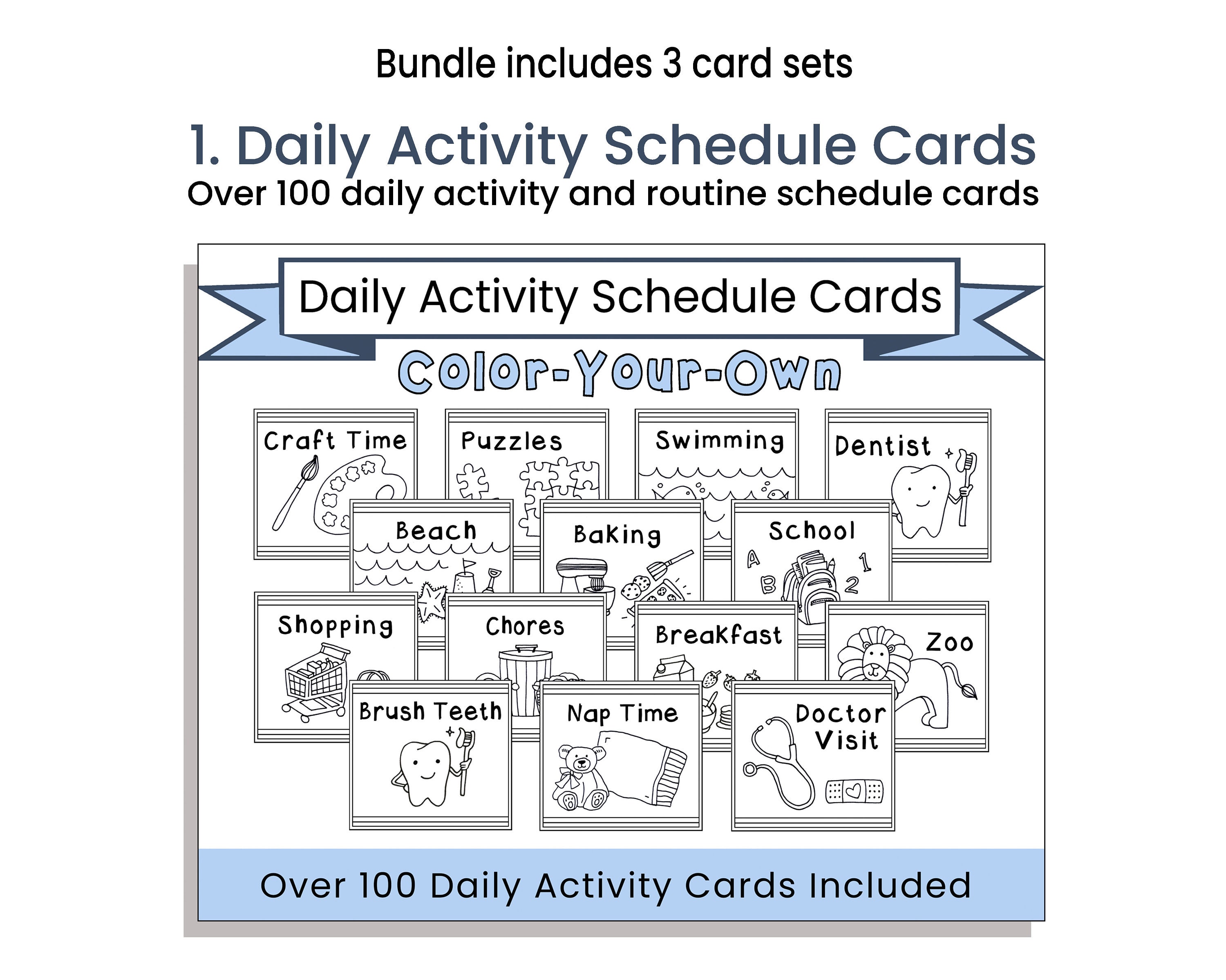 Color-your-own Calendar Card Bundle Instant Digital Download - Etsy