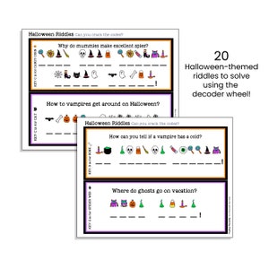 Halloween Decoder Wheel - Cipher Wheel - Halloween Activity Printable ...