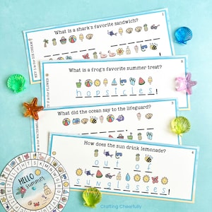 Summer Decoder Wheel - Cipher Wheel - Printable Activity - Etsy