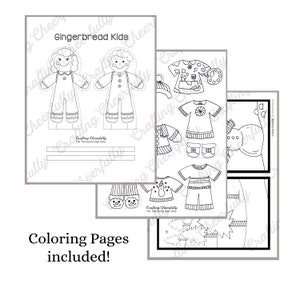 Gingerbread Paper Dolls - Dress up and Scenery for Pretend Play ...
