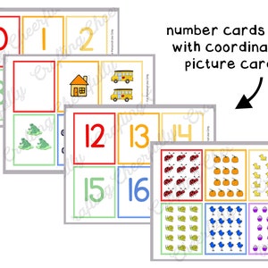 Early Learning Cards Flashcards - Number, Shape, Color and Alphabet ...