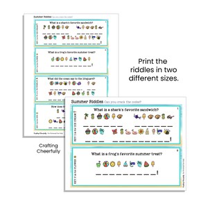 Summer Decoder Wheel - Cipher Wheel - Printable Activity - Etsy