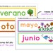 Spanish Calendar Kit for Kids, Editable, Pocket Chart Calendar ...