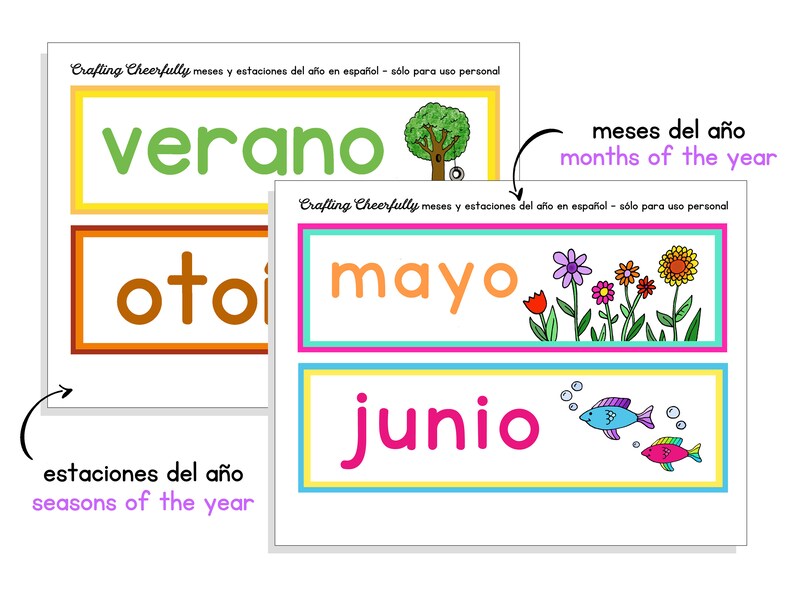 Spanish Calendar Kit for Kids Editable Pocket Chart Calendar - Etsy