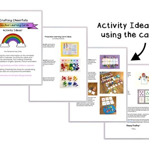 Early Learning Cards Flashcards - Number, Shape, Color and Alphabet ...