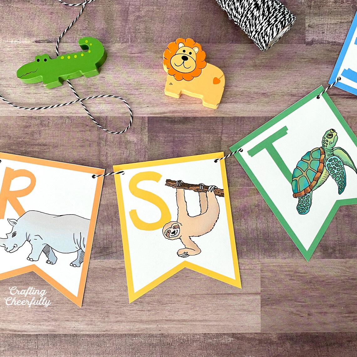 ABC Animal Banner Printable Alphabet Banner Instant | Etsy
