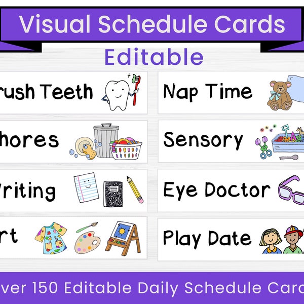 Visual Schedule - Etsy