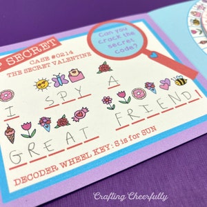 Secret Code Valentines - Decoder Wheel Valentine - Printable Valentines ...