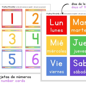 Spanish Calendar Kit for Kids, Editable, Pocket Chart Calendar ...