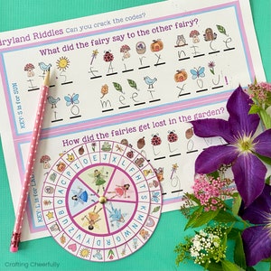 Fairy Decoder Wheel - Cipher Wheel - Kid's Fairy Activity Printable ...