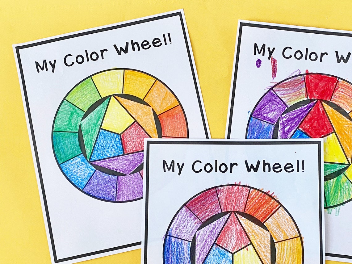 Color Theory Worksheets Coloring Pages and Activities for | Etsy