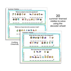 Summer Decoder Wheel - Cipher Wheel - Printable Activity - Etsy