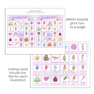 Fairyland BINGO - Fairy-themed Printable Bingo Game - Fairy Party Game ...