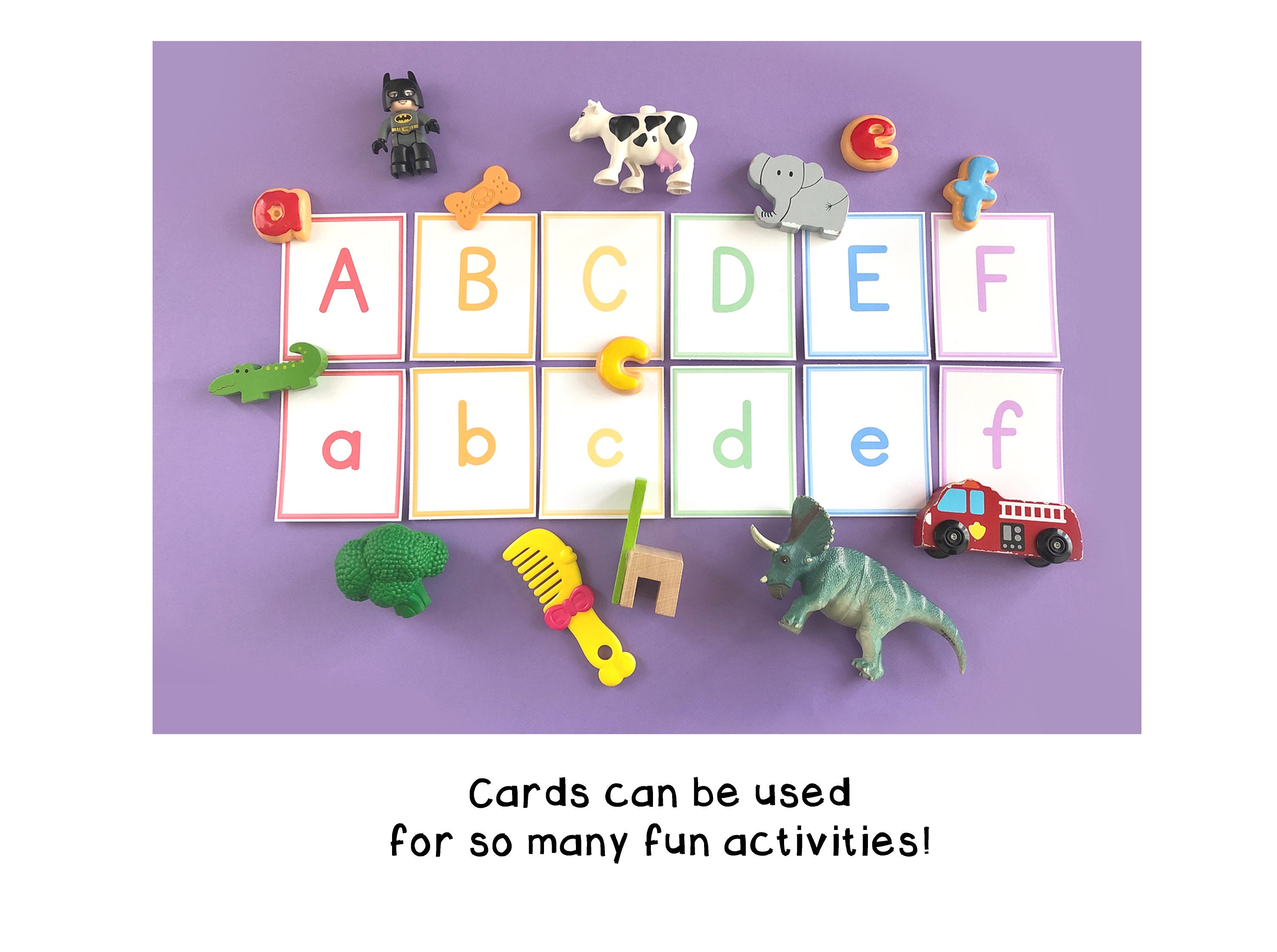 Early Learning Cards Flashcards - Number, Shape, Color and Alphabet ...