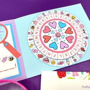 Secret Code Valentines - Decoder Wheel Valentine - Printable Valentines ...