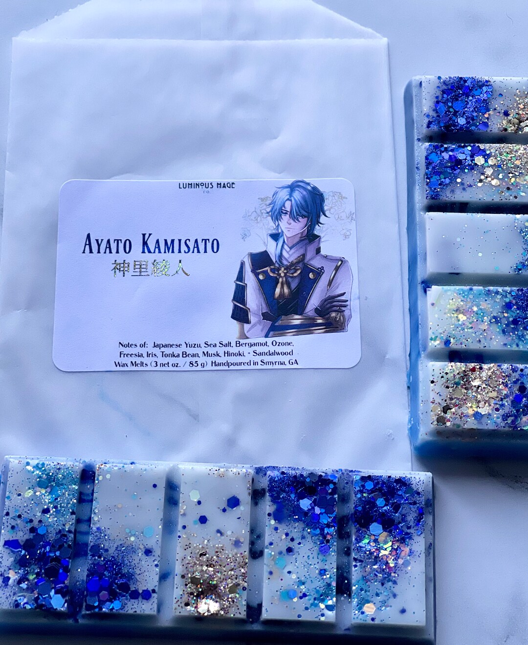 Ayato Kamisato | Genshin Impact Wax Melts, Body Spray, and Soap Bars ...