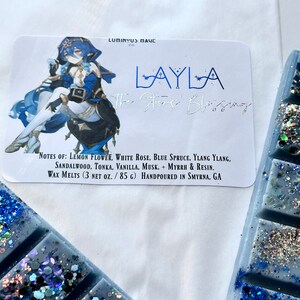 Layla Genshin Impact Cryo Element Sumeru Characters Gilded Rose Spruce ...