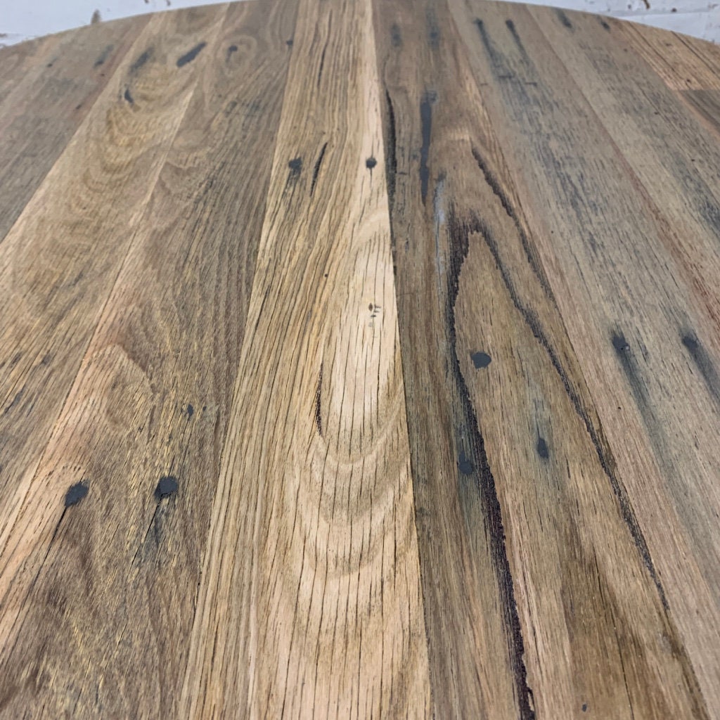 Round Rustic Recycled Timber Table Tops, Cafe/restaurant Unique ...