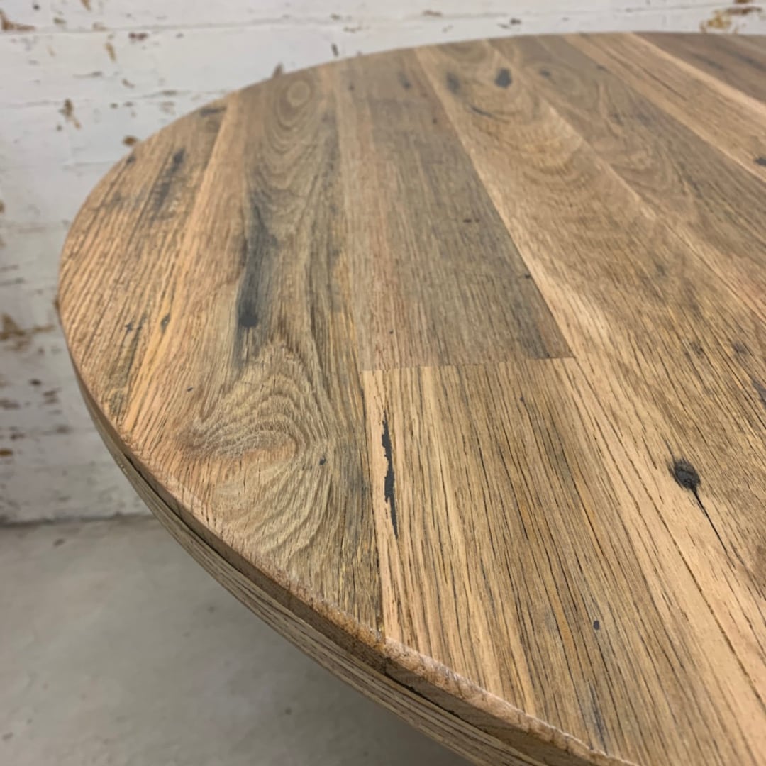 Round Rustic Recycled Timber Table Tops, Cafe/restaurant Unique ...