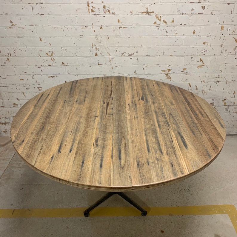 Round Rustic Recycled Timber Table Tops, Cafe/restaurant Unique ...