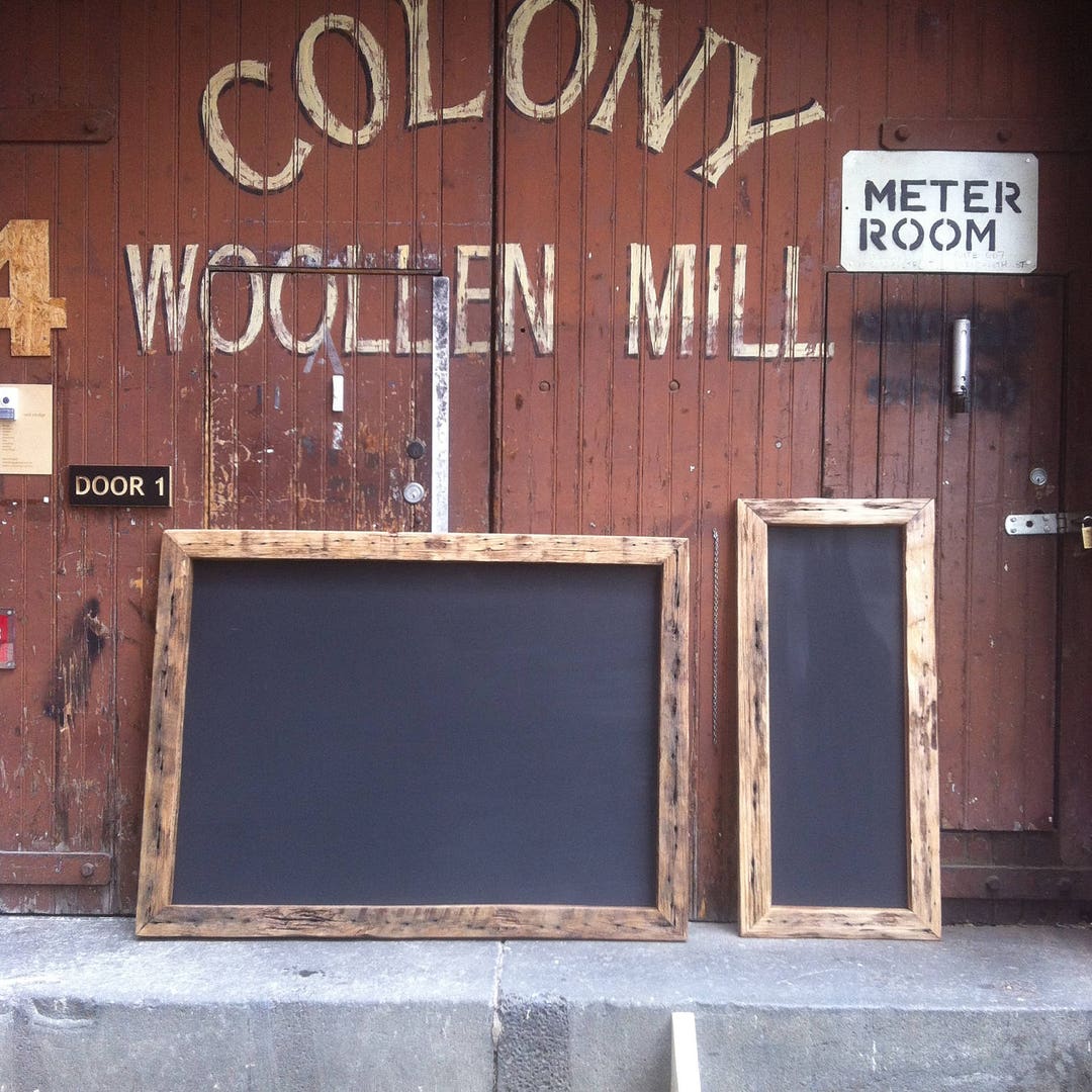 Rustic Chunky Chalkboard, Wall Hung Blackboard, Menu Sign, Recycled ...