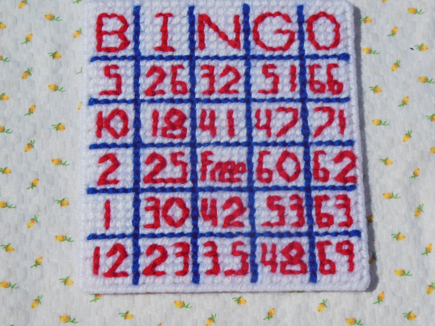 Bingo Coaster - Etsy