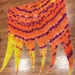 X Large Hand Dyed UV Glow Silk Spin Flags With Flame Tips - Etsy
