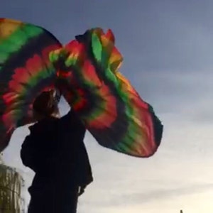 Spin Flags. Weighted Silk Flow Flags! Performance Prop for Flow Artists ...