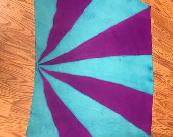Silk Swing Flags Pair of Hand Painted Spin Flags. This Pattern Creates ...