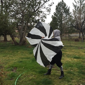 Silk Swing Flags Pair of Hand Painted Spin Flags. This Pattern Creates ...