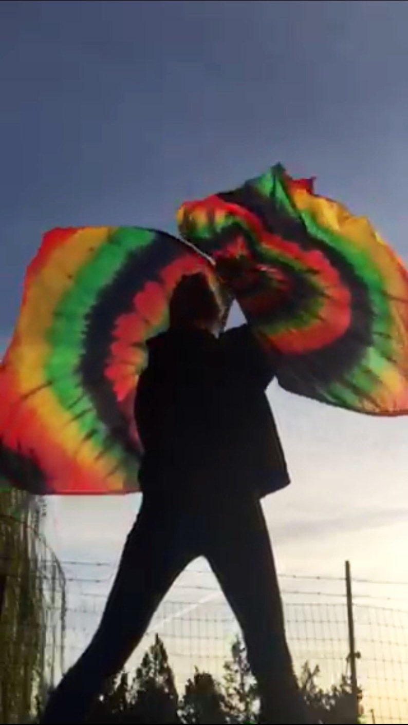 Spin Flags. Weighted Silk Flow Flags Performance Prop for - Etsy