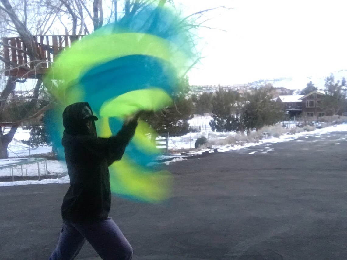 COLOR OPTIONS Silk Swing Flags Hand Painted Captivate Audiences. Glow ...