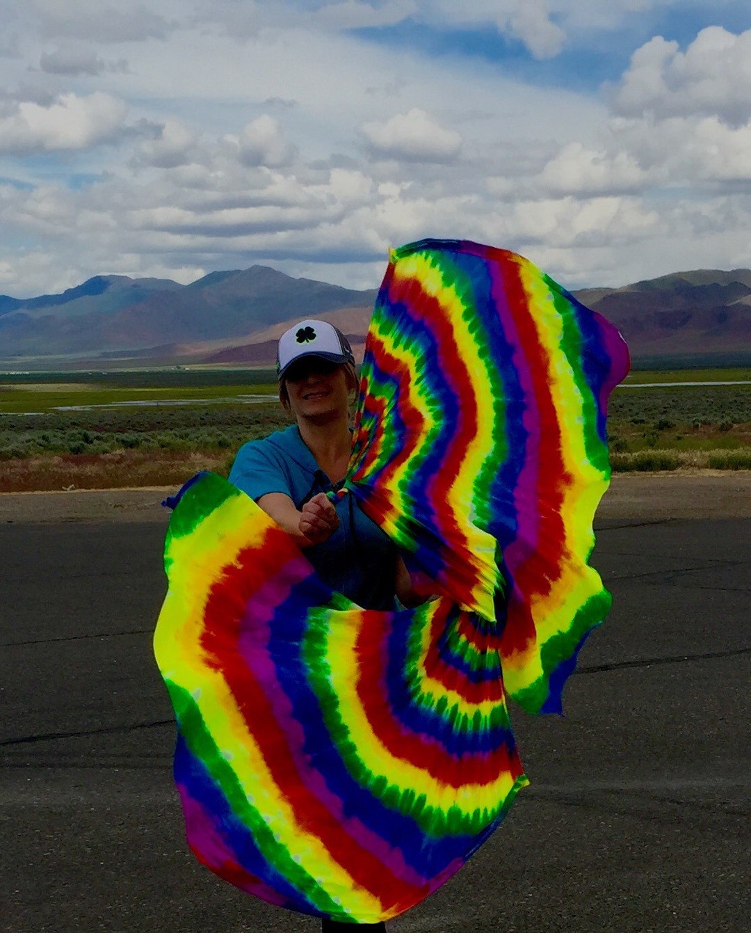 Swing Flags Hand Dyed Silk Spin Flags. Made to Order. Perfect for ...