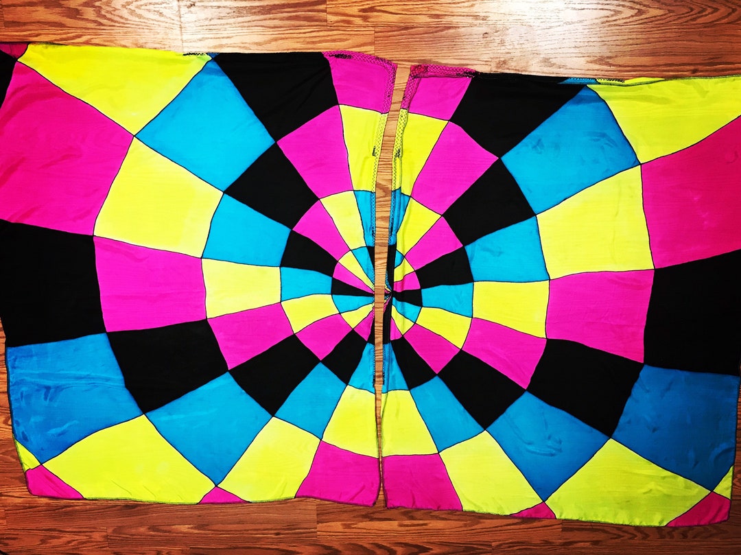 Silk Swing Flags Hand Painted COLOR OPTIONS Captivate Audiences. Glow ...