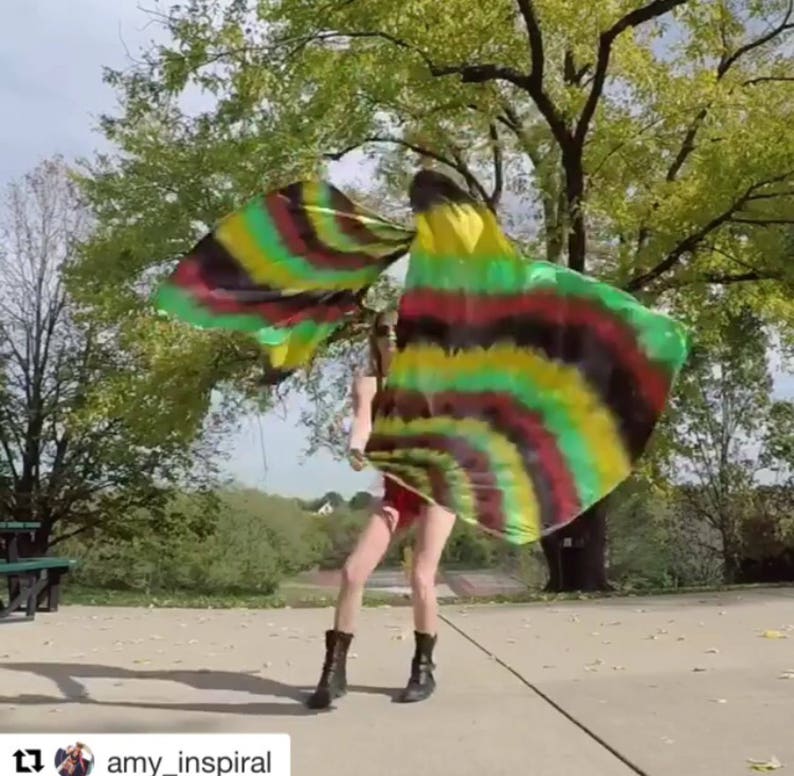 Spin Flags. Weighted Silk Flow Flags! Performance Prop for Flow Artists ...