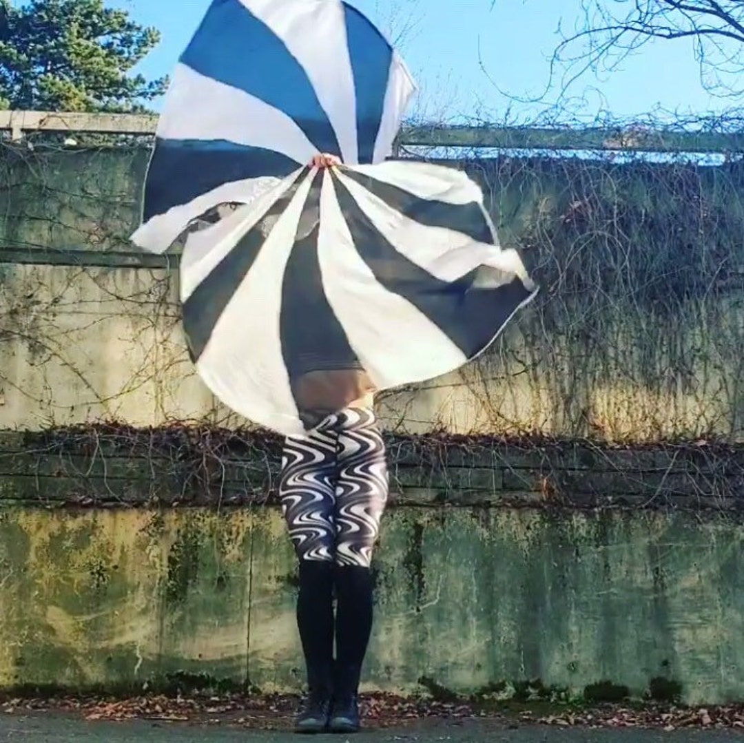 Silk Swing Flags Pair of Hand Painted Spin Flags. This Pattern Creates ...