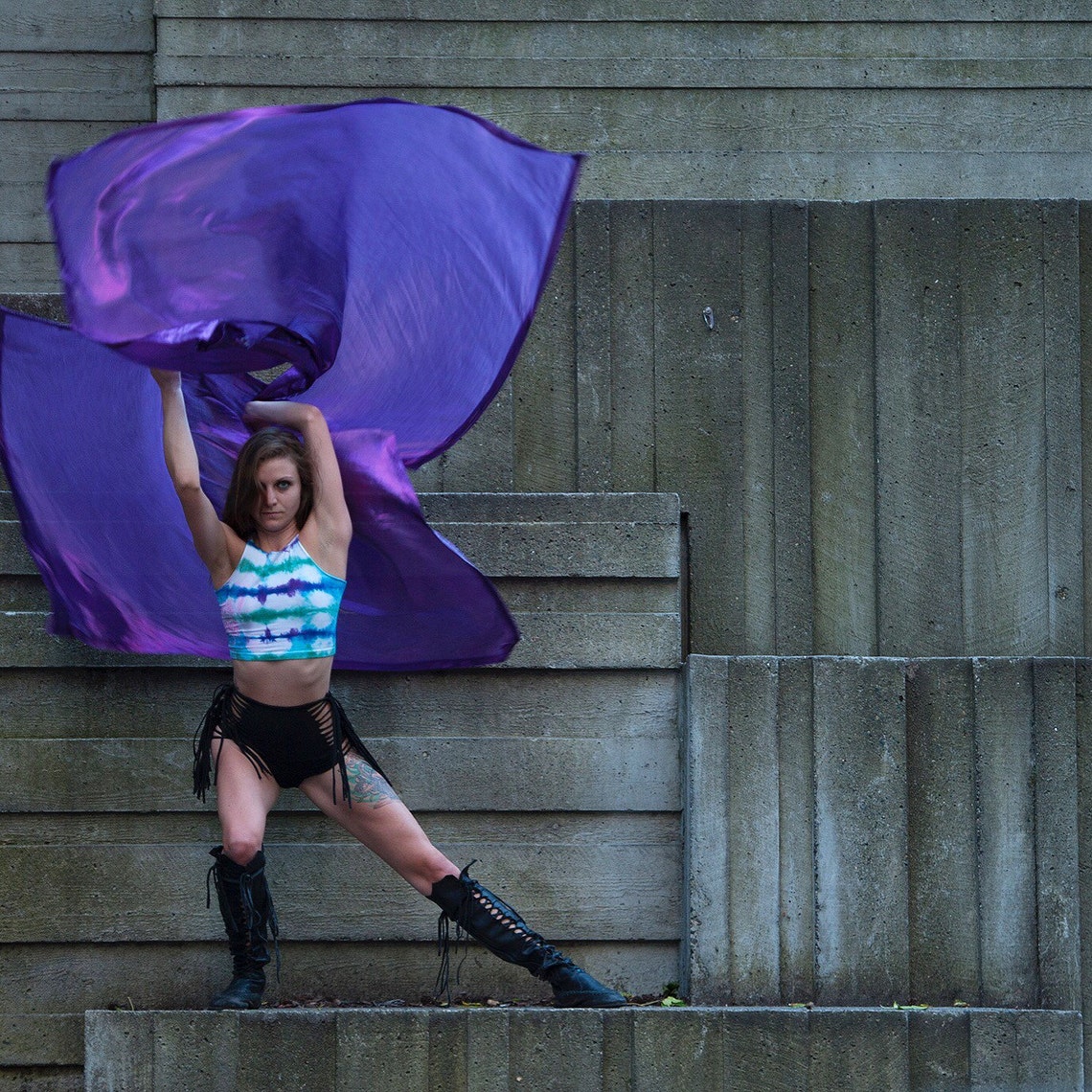 Extra Large Spin Flags. Liquid Metal Performance Prop Made to - Etsy