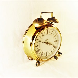 Twin Bells Alarm Clock Gold Wall Large Electric United Made in the USA ...