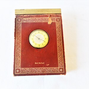 Desk Clock Calendar Made in USA Antique Park Sherman 1930's Time ...