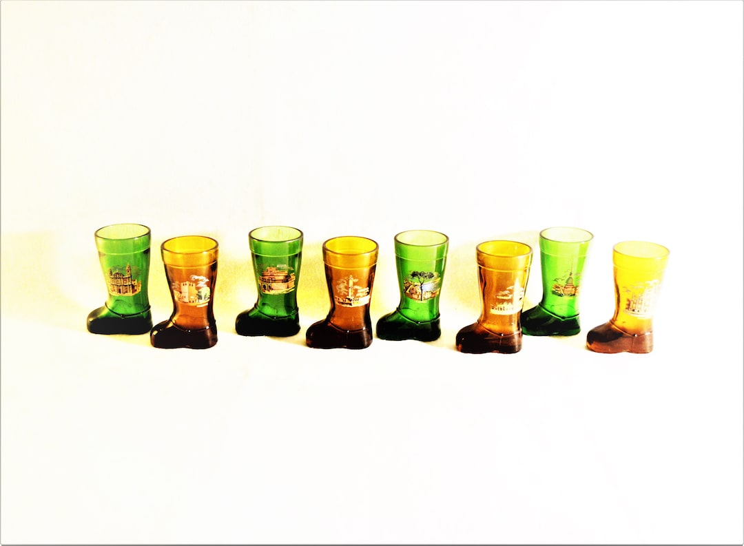 Boot Shot Glass Set Italian Cities Souvenir Gift for Him Man Guys Cave ...
