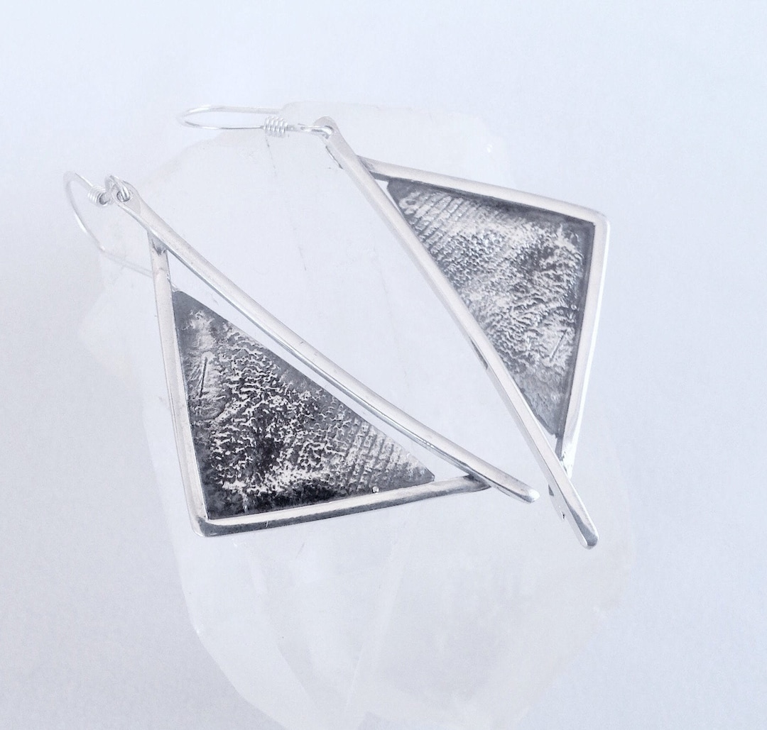 Sterling Silver Texturized, Textures Earrings, Earrings Textured ...
