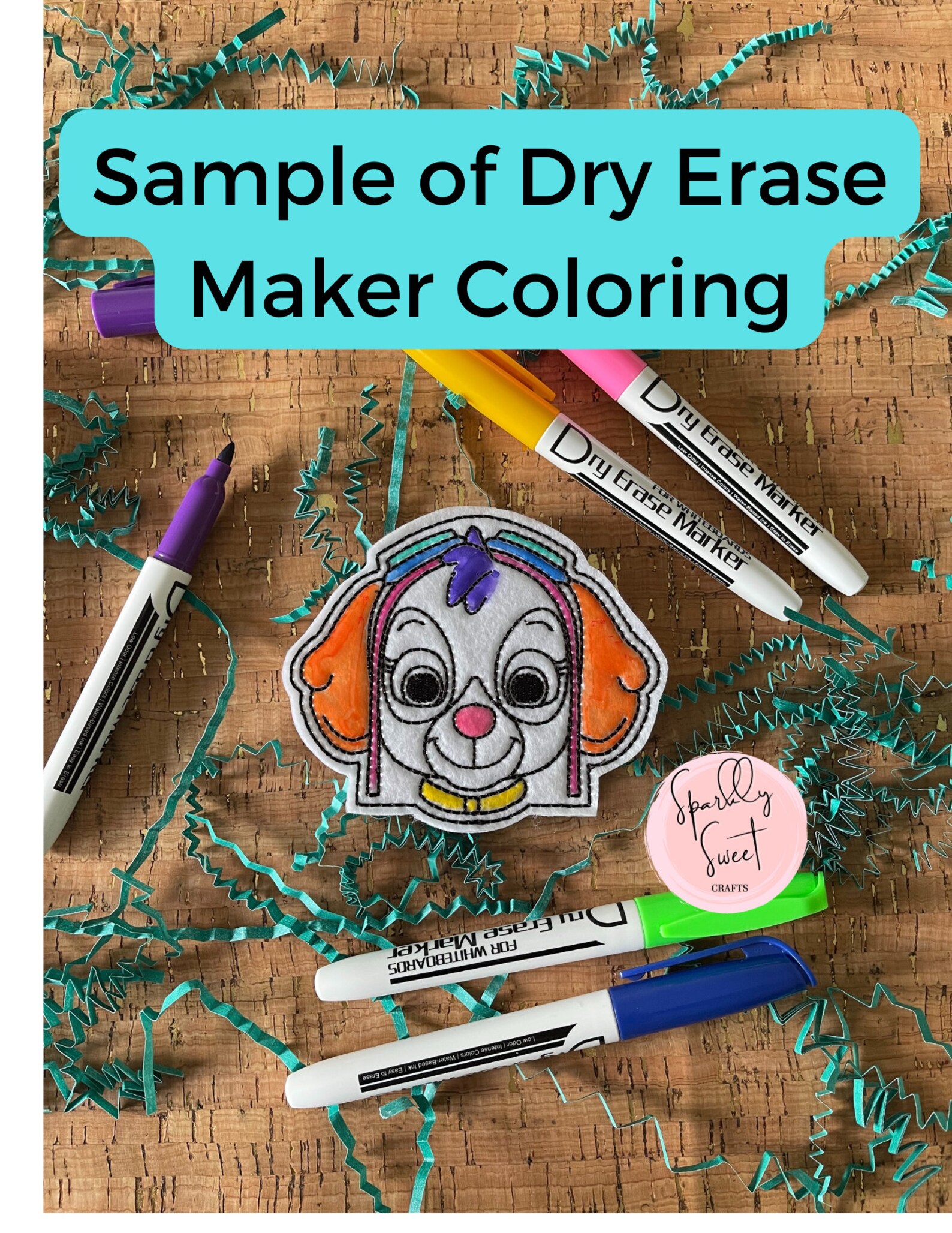 Reusable Coloring Doll, Coloring Page, Dry Erase Coloring Doll, Wipe ...