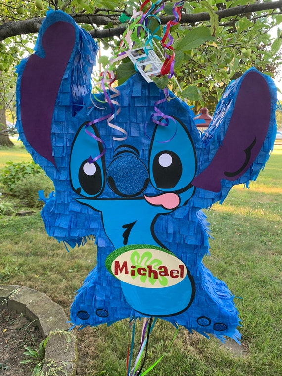 Stitch, pinata, stitch pinata, lilo, lilo and stitch, custom pinata, party decoration, party ...